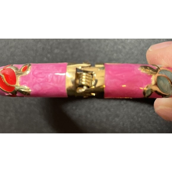 Jiu Long Xing | Jewelry | Jiu Long Xing Hot Pink Turtle Enameled Bangle ...